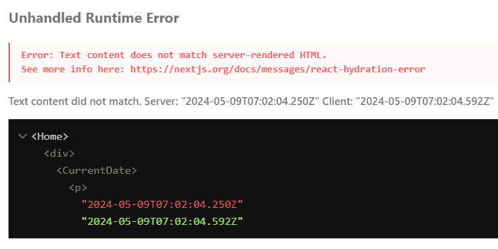 Understanding Hydration Errors in React